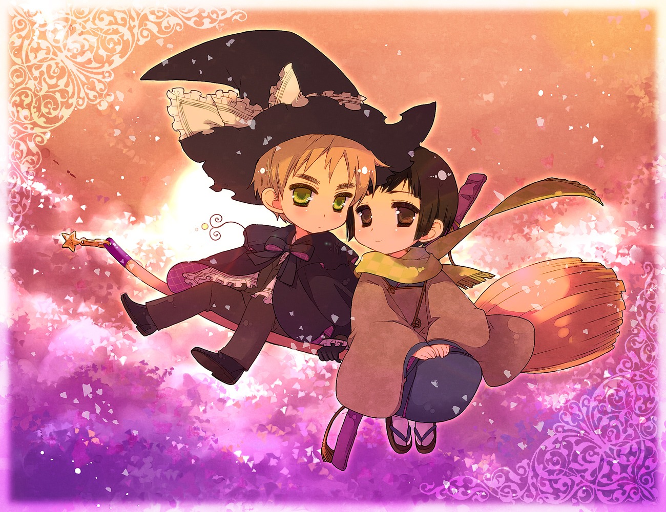 kabu (pixiv) hetalia axis powers japan united kingdom chibi cosplay male | #129200 | yande.re